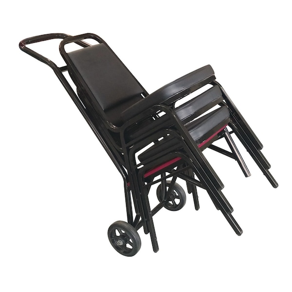 Officesource Reese Collection Stack Chair Dolly 10STKDOLLYBK | Zoro