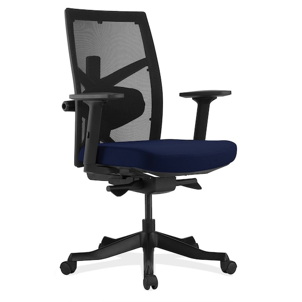 Officesource Corpo Collection Mesh High Back Task Chair with Black ...