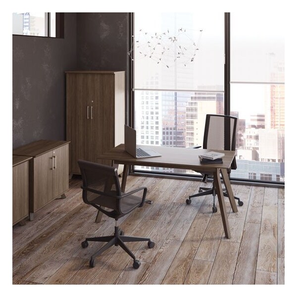 Officesource 29.50'' H, Modern Walnut, 60.00'' W X OX903MW | Zoro