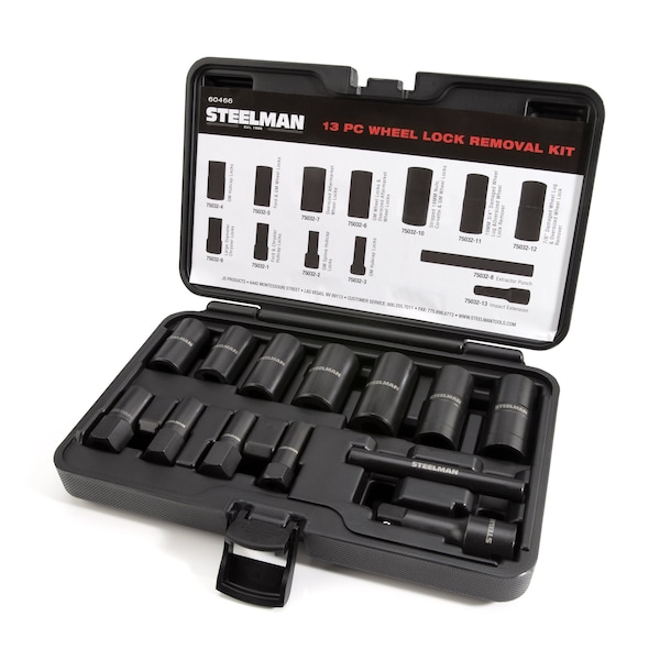 Steelman 13-Piece Hubcap and Wheel Lock Removal Kit 60466 | Zoro