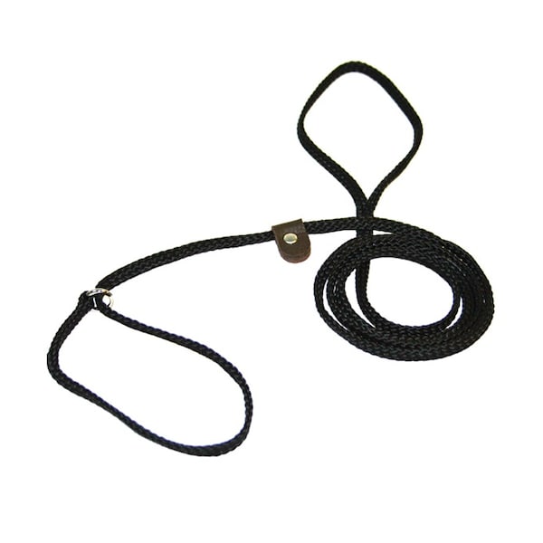 Lone Wolf Flat 1/4" Braided Rope Lead with Slip PURPL/YELO 3647-PY | Zoro