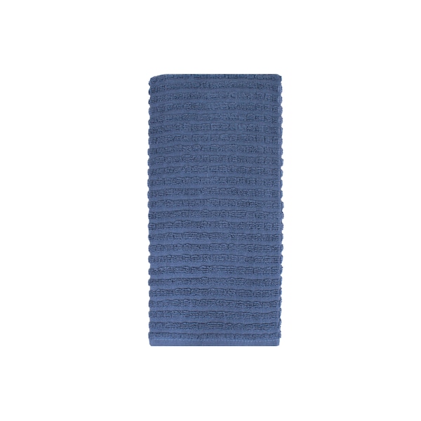 Ritz Royale Solid Kitchen Towel 100% Cotton Terry Federal Blue, PK12 ...