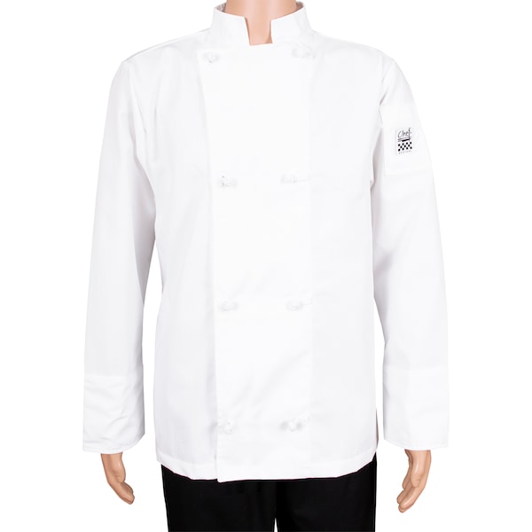 Chef Revival Knife & Steel Crew Jacket - White - 5X J003-5X | Zoro