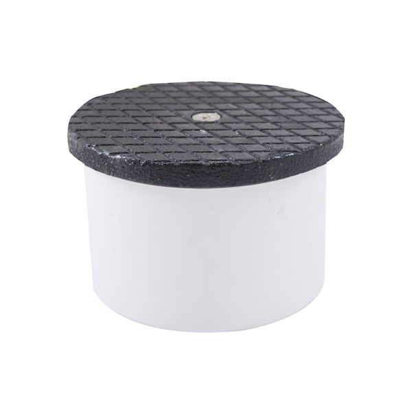 Jones Stephens 4-1/2in. Diameter Cast Iron Cleanout Cover C60831 | Zoro