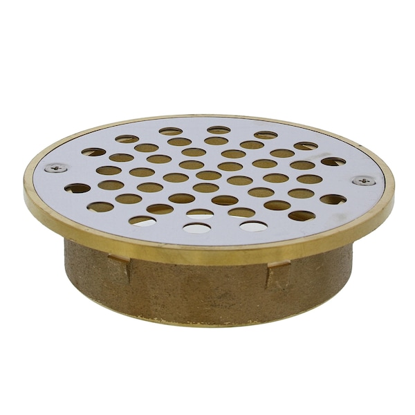 Jones Stephens Brass Inside Caulk Drain for Terrazzo Mop Sink D60220 | Zoro