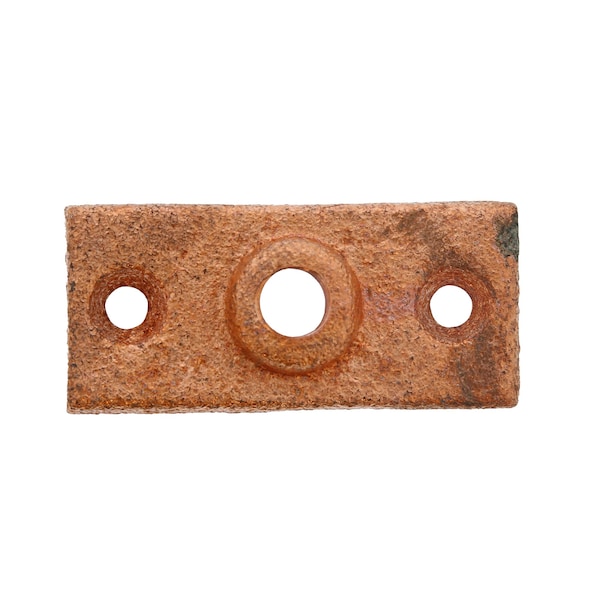 Jones Stephens 3/8in. Cast Iron Pipe Support Ceiling Plate, Copper ...