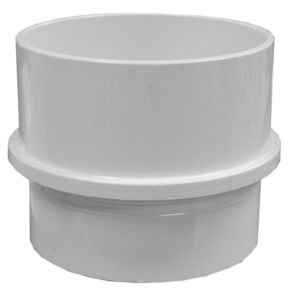 Jones Stephens 4in. x 3in. PVC DWV Adapter Coupling to DWV Hub PAB243 ...