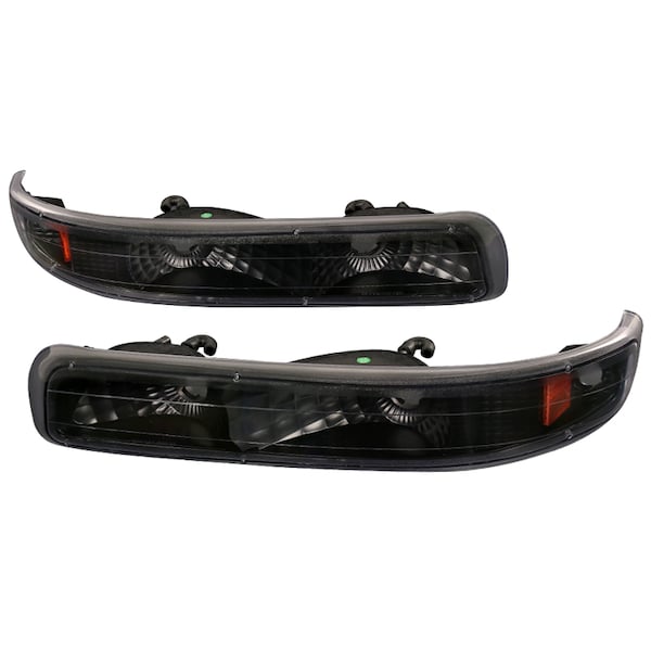 Spec-D Tuning 99-02 Chevrolet Silverado Bumper Lights Black 2LB-SIV99JM ...