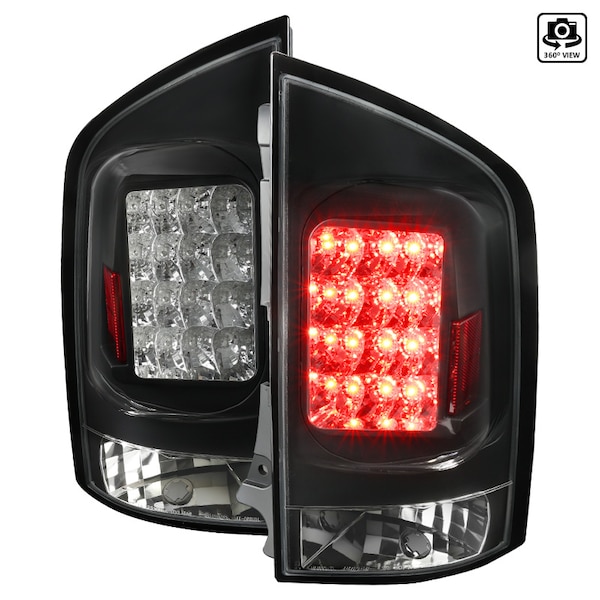 Spec-D Tuning 05-15 Nissan Armada LED Tail Lights - Black LT-AMD04JMLED ...