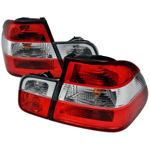 Spec-D Tuning 99-01 Bmw E46 3 Series Altezza Tail Light Red Clear 4 ...