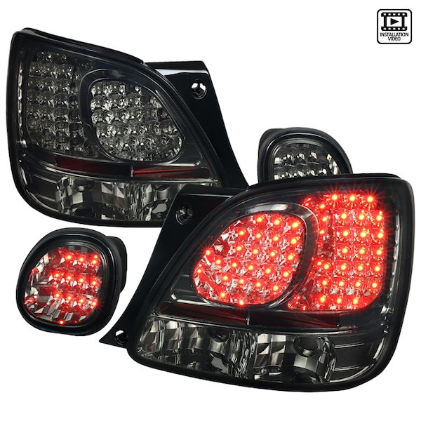 Spec-D Tuning 98-05 Lexus Gs300 LED Tail Lights Smoke, LT-GS300RTGLED ...