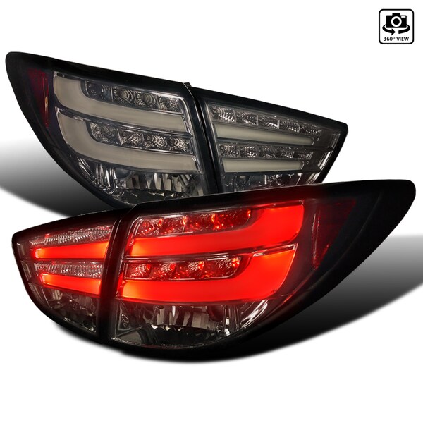 Spec-D Tuning 10-Up Hyundai Tucson LED Tail Light Smoke With Light Bar ...