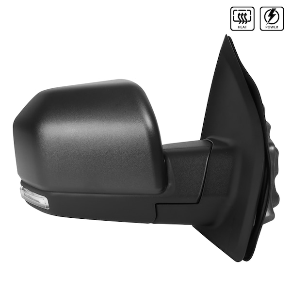 Spec-D Tuning 15-17 Ford F150 Towing Mirror-Black-Right RMV-F15015HP-FS ...