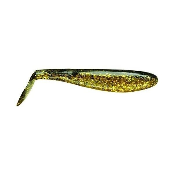 Doa CAL Shad Tail, 4, 12 Oz, Gold Rush, 6PK 79415 | Zoro