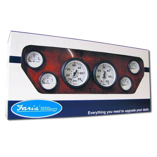 Faria Beede Instruments Set Inbd Tach Fuel Vlt H20 Oil KT9798 | Zoro