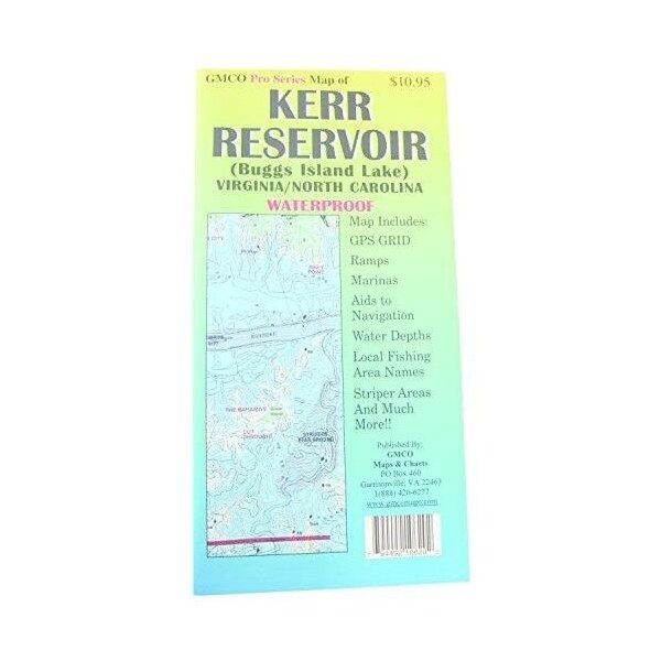 Gmco Kerr Reservoir Sheet Map Pro Series GpsFolded 10620PS | Zoro