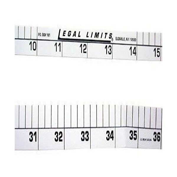 Legal Limits Rod Rulers Combo Pack Adhesive 2436 For Rod Boat W24/36 | Zoro