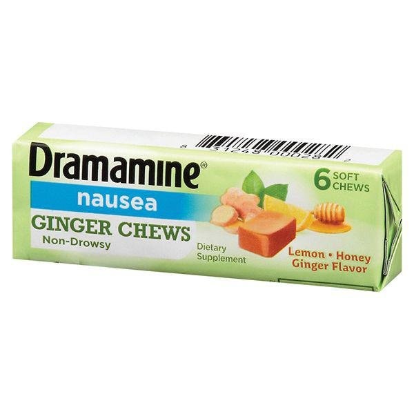 Marine Sports Dramamine Ginger Chews NonDrowsy 8 Chews 1810GC | Zoro