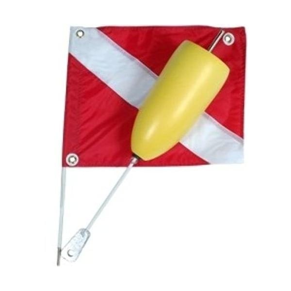Marine Sports Torpedo Float Flag Deluxe Float W14 X 18 Nylon Dive Flag ...