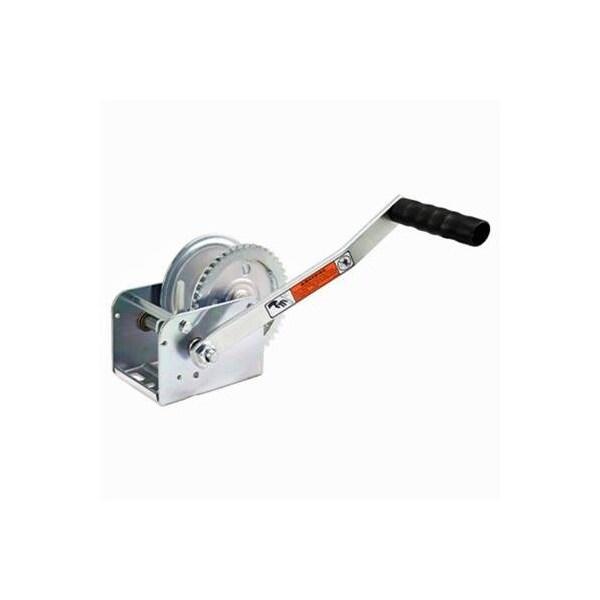 Redneck Trailer Supplies DL Winch, 1 Speed2 Way 1400Lb Zinc 408824 | Zoro