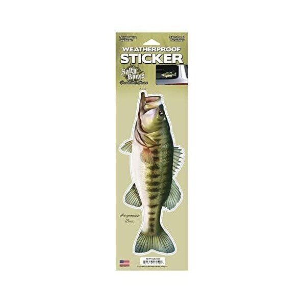 Salty Bones Decal Profile Largemouth Bass SBPF2482OM | Zoro
