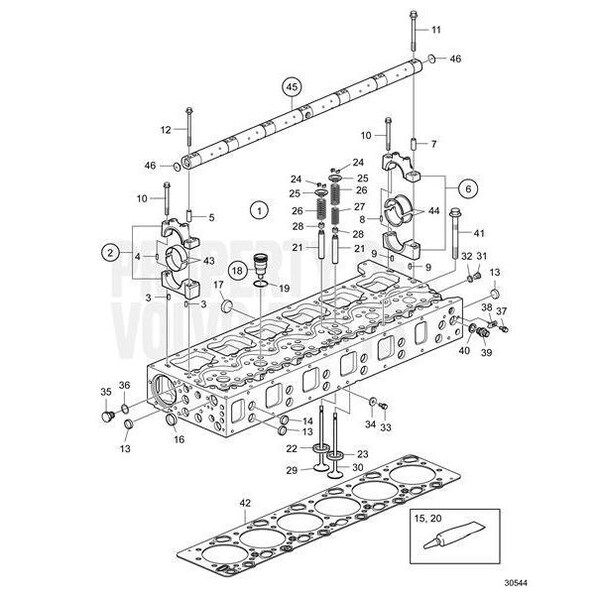 Volvo Penta PulleyV2 21454749 | Zoro