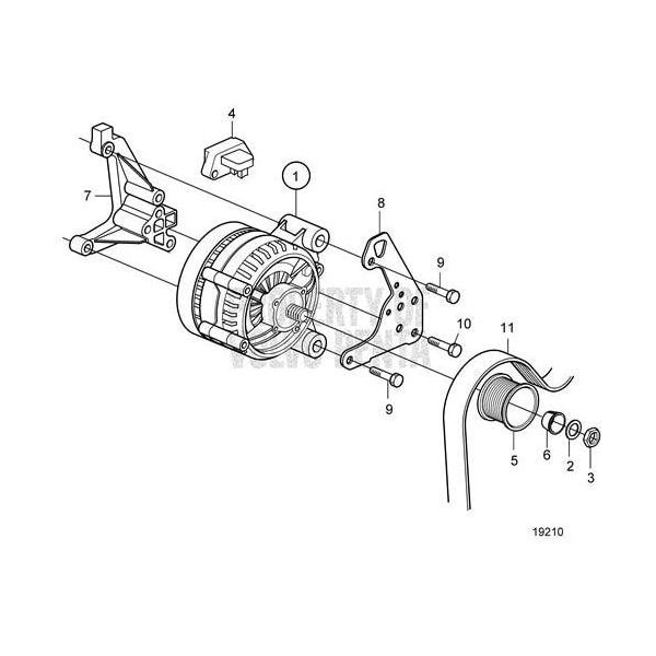Alternator Exploded View