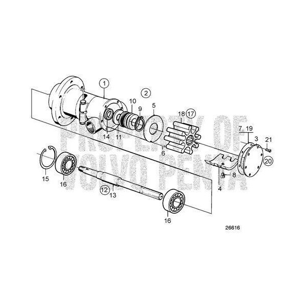 Volvo Penta Shaft Kit V2 21955871 | Zoro