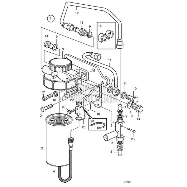 Volvo Penta Fuel Filter V2 22116209 | Zoro