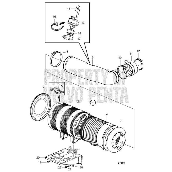 Volvo Penta Hose Clamp V2 22280026 | Zoro
