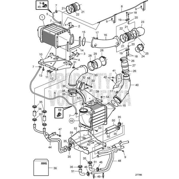 Volvo Penta Coolant Pipe V2 22432253 | Zoro