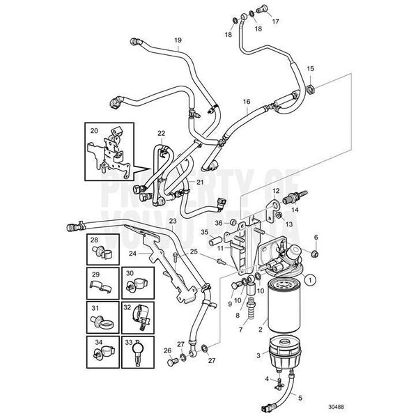 Volvo Penta Fuel Hose V2 22795892 | Zoro
