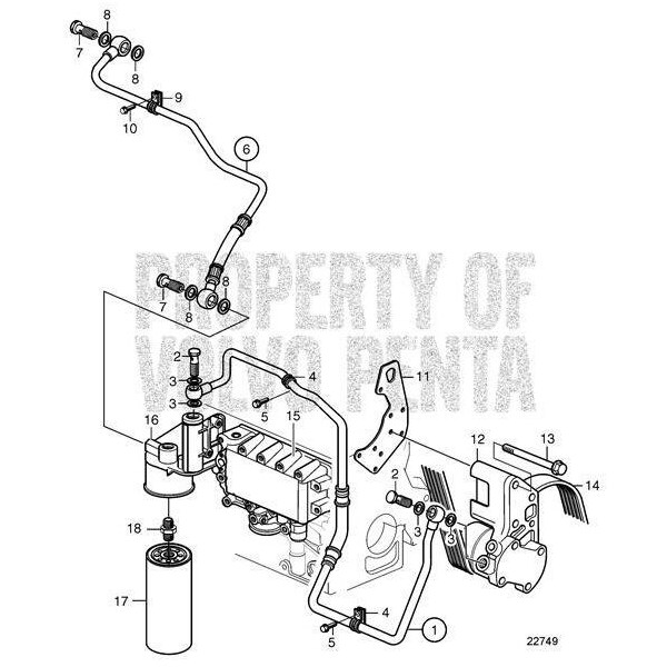 Volvo Penta Fuel Pump V2 22905123 | Zoro