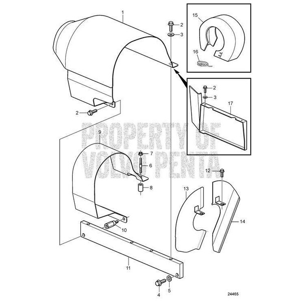 Volvo Penta Heat Shield KitV2 3836013 | Zoro