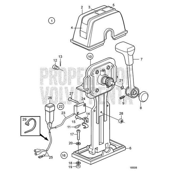 Volvo Penta Hand LeverV2 852347 | Zoro