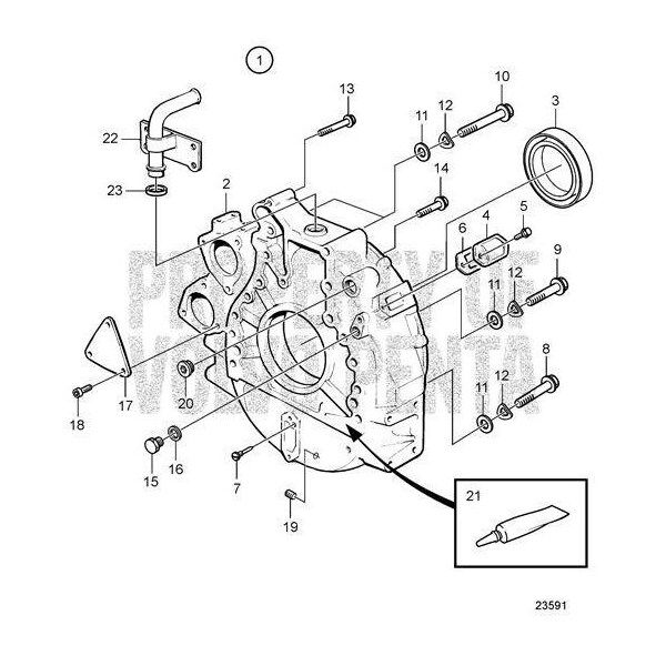 Volvo Penta Hex Socket ScrewV2 959253 | Zoro