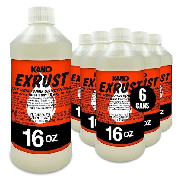 Kroil Exrust 16Oz Industrial Grade Rust Remover, 6PK AZEX161C6 | Zoro