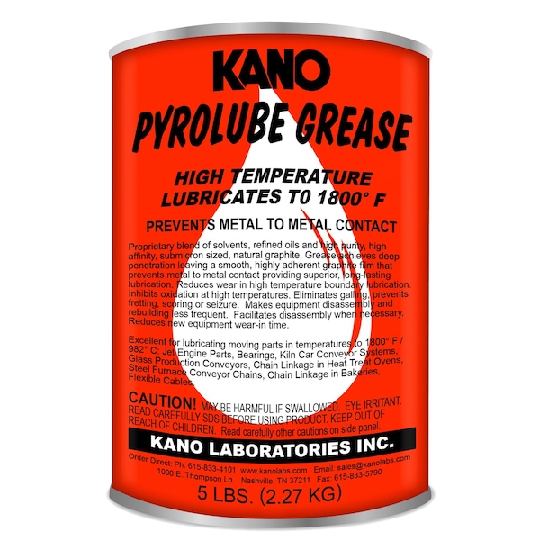 Kroil 5 Lb. Pyrolube High Temperature Lubricant, Grease PG5P3 | Zoro