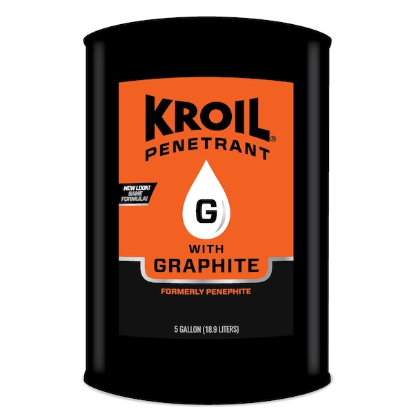Kroil 5 Gallon Penetrating Oil with Graphite (aka Penephite), Rust ...