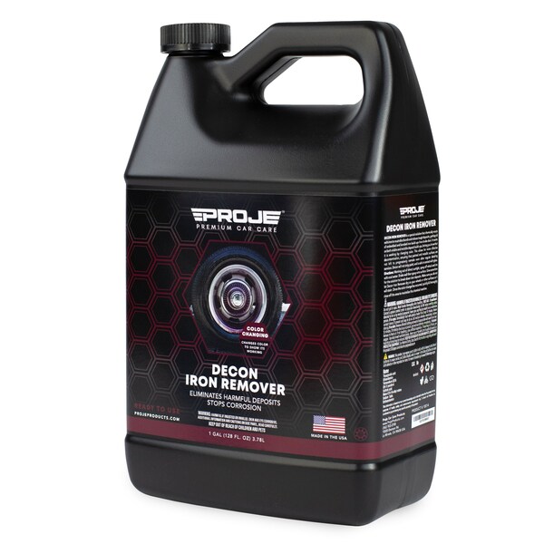 Proje Premium Car Care Decon Iron Remover 1 Gallon - PH-Neutral - Safe ...