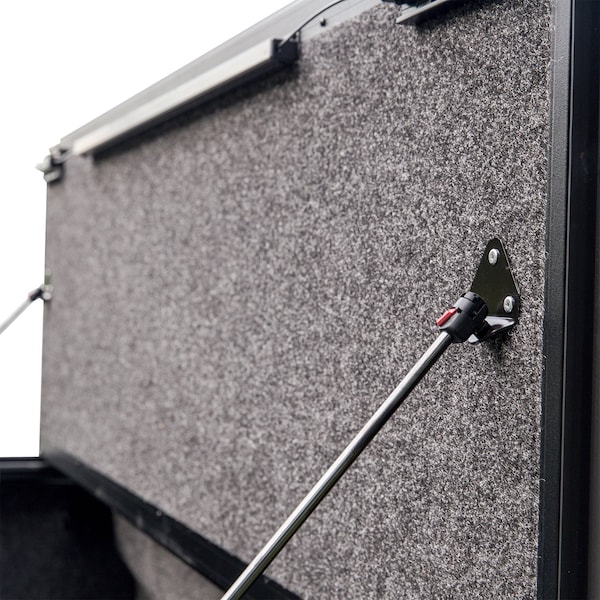 Trailfx TFX3707; Tonneau Cover; Non-Lockable; Black; Aluminum; With ...
