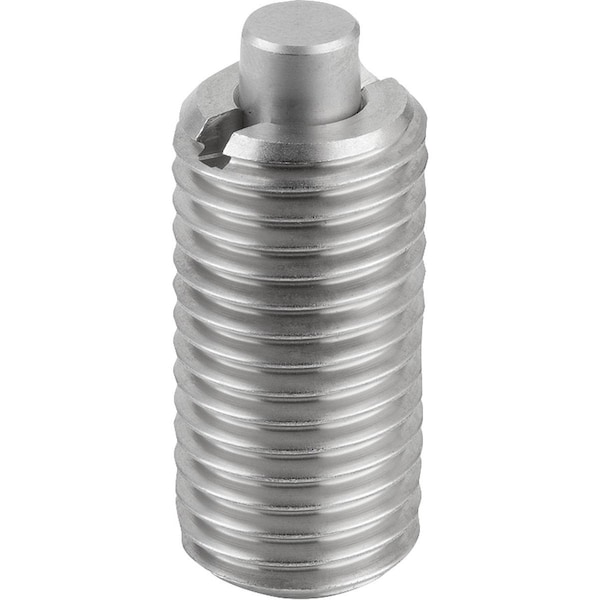 Kipp Spring Plunger Std Spring Force D=M16 L=32 Stainless Steel, Flat ...