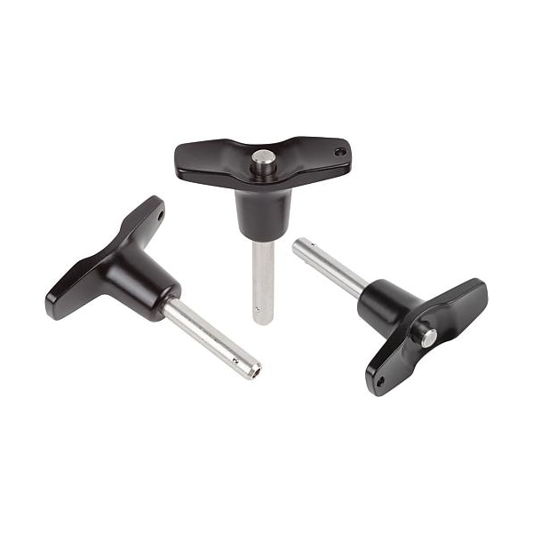 Kipp Ball Lock Pins with T-grip, self-locking, precipitation hardened ...