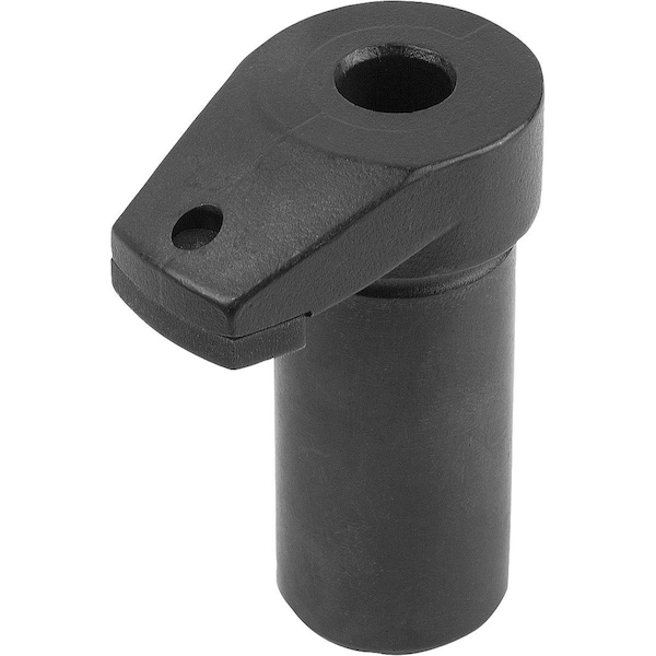 Kipp Hook Clamp With Protective Insert, Form:B Carbon Steel, Comp ...