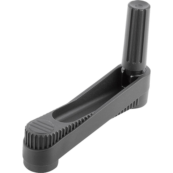 Kipp Crank Handle Size:1 Reamed Hole W Slot D2=8, A=80, H=85, 7 Plastic ...