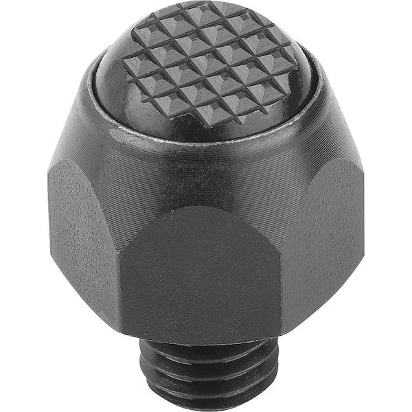 Kipp Self-Aligning Pads, Form, F Carbon Steel, Swivel Angle 12 Degree ...