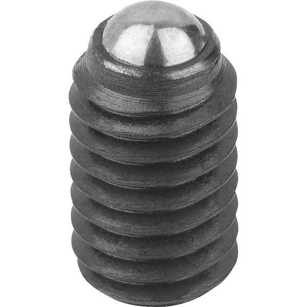 Kipp Ball-End Thrust Screw Without Head, Form:A Steel Ball, M24 K0383 ...