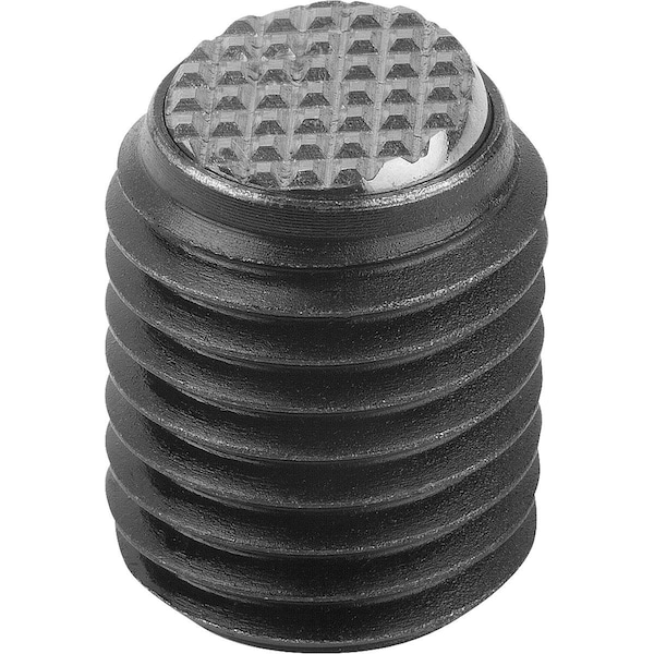 Kipp Ball-End Thrust Screw Without Head, Form:F Steel Ball Diamond Grip ...