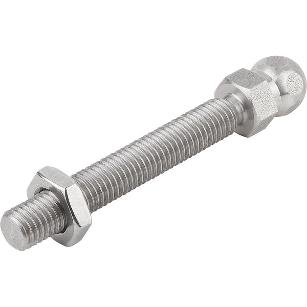 Kipp Threaded Spindle For Swivel Feet D1=M24X100 Stainless Steel K0421 ...