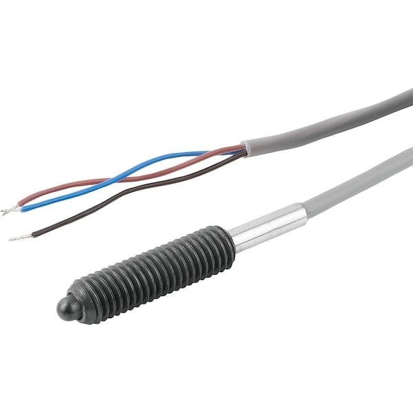 Kipp Spring Plunger Spring Force, W Sensor, Normally Open D=M06, L=27 ...